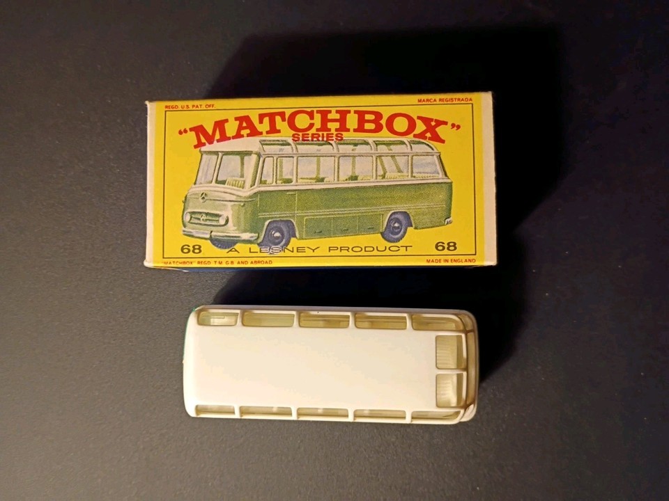 Matchbox #68B Mercedes Coach Turquoise 1965 VN/MINT In Crisp Original ...