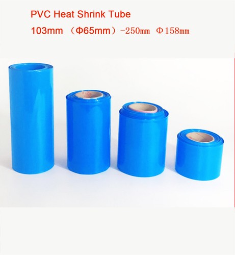 PVC Heat Shrink Tubing Wrap Blue/Clear RC Battery Pack 103-250mm LiPO ...