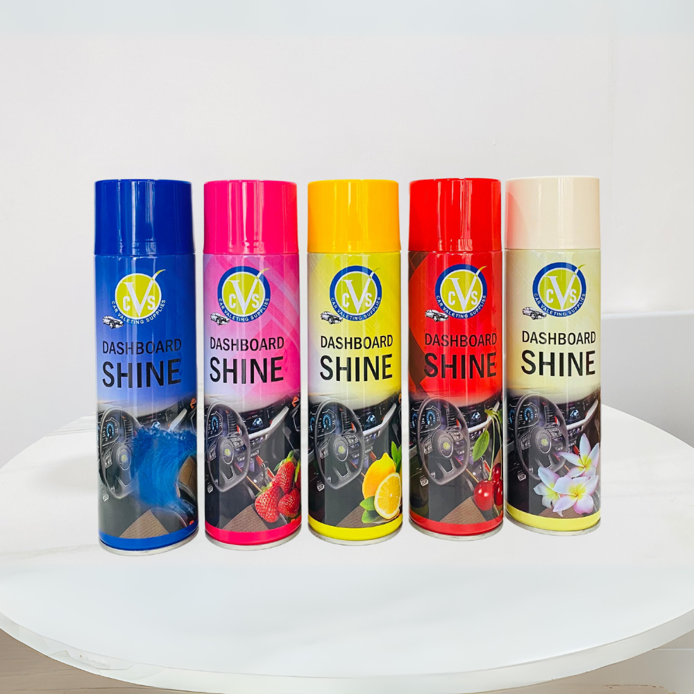 2 x 500ml DASHBOARD SHINE SILICONE SPRAY CAR Interior Trim Cleaner ...