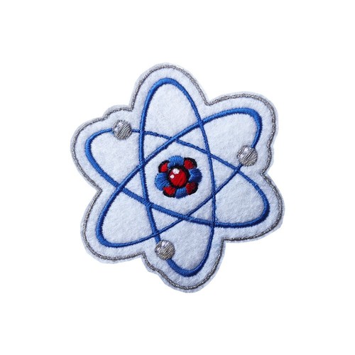 Atom Patch Embroidered Science Iron-On 3" | eBay