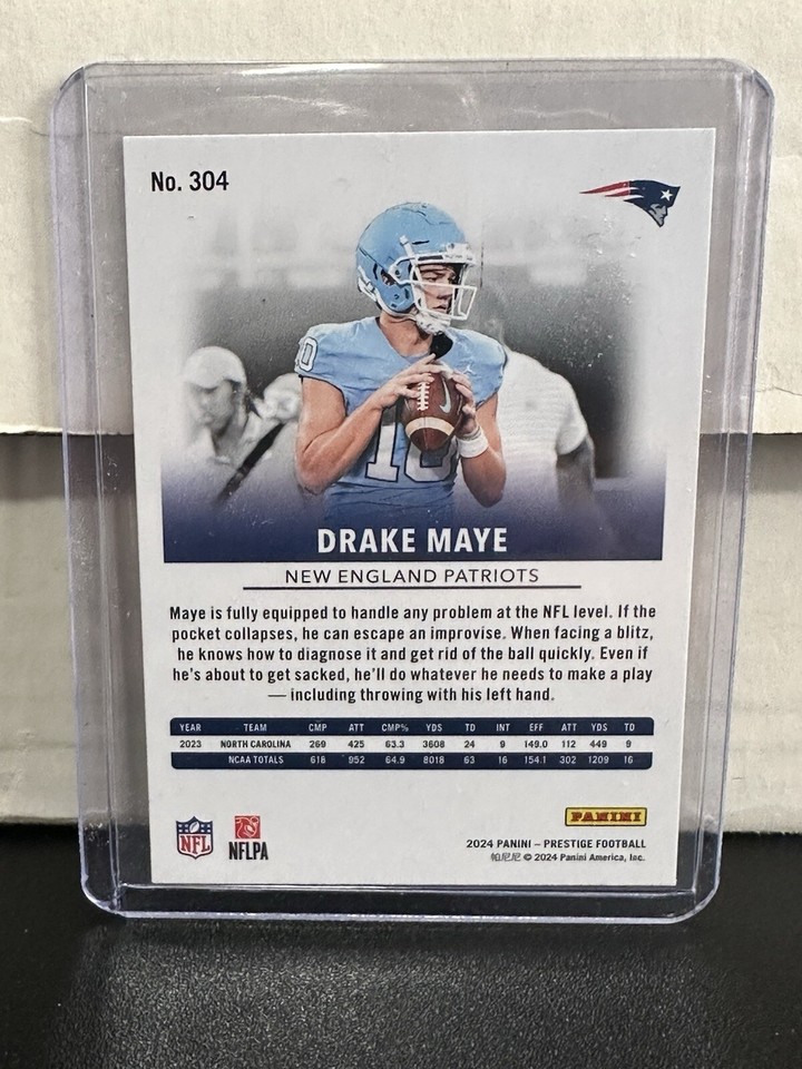 2024 Panini Prestige Drake Maye RC Parallel Xtra Points Patriots | eBay