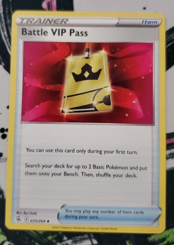 Battle VIP Pass 225/264 Pokemon Fusion Strike | eBay