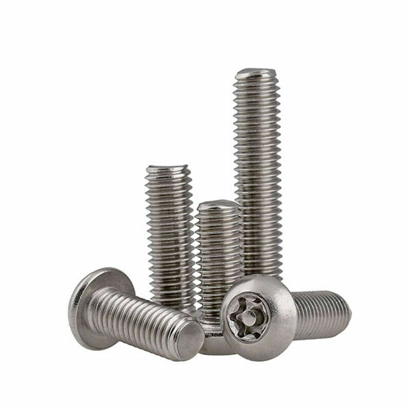 M6 M8 M10 Torx Pin Screws Button Head Security Bolts A2 Stainless Steel ...