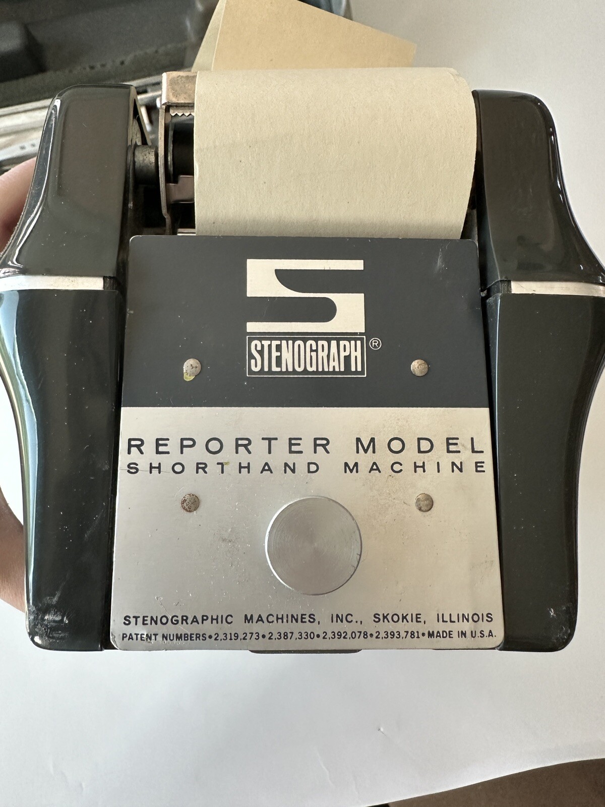 Vintage Stenograph Shorthand Court Reporter machine with case-no Tripod ...