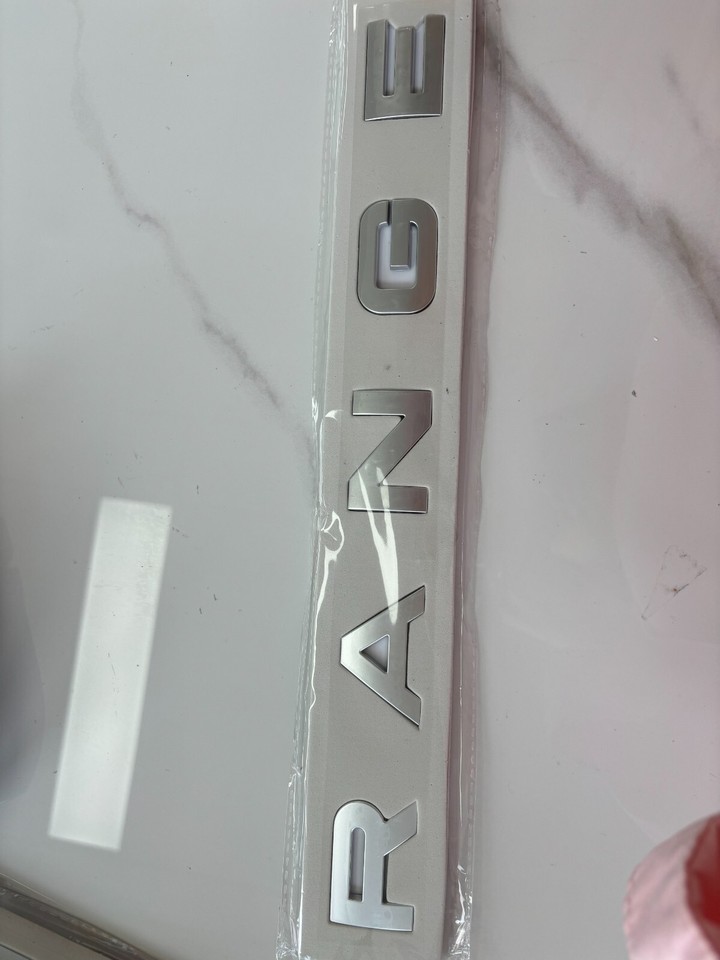 Range Rover Matte Silver Badge Bonnet Or Boot Front Or Rear Evoque ...