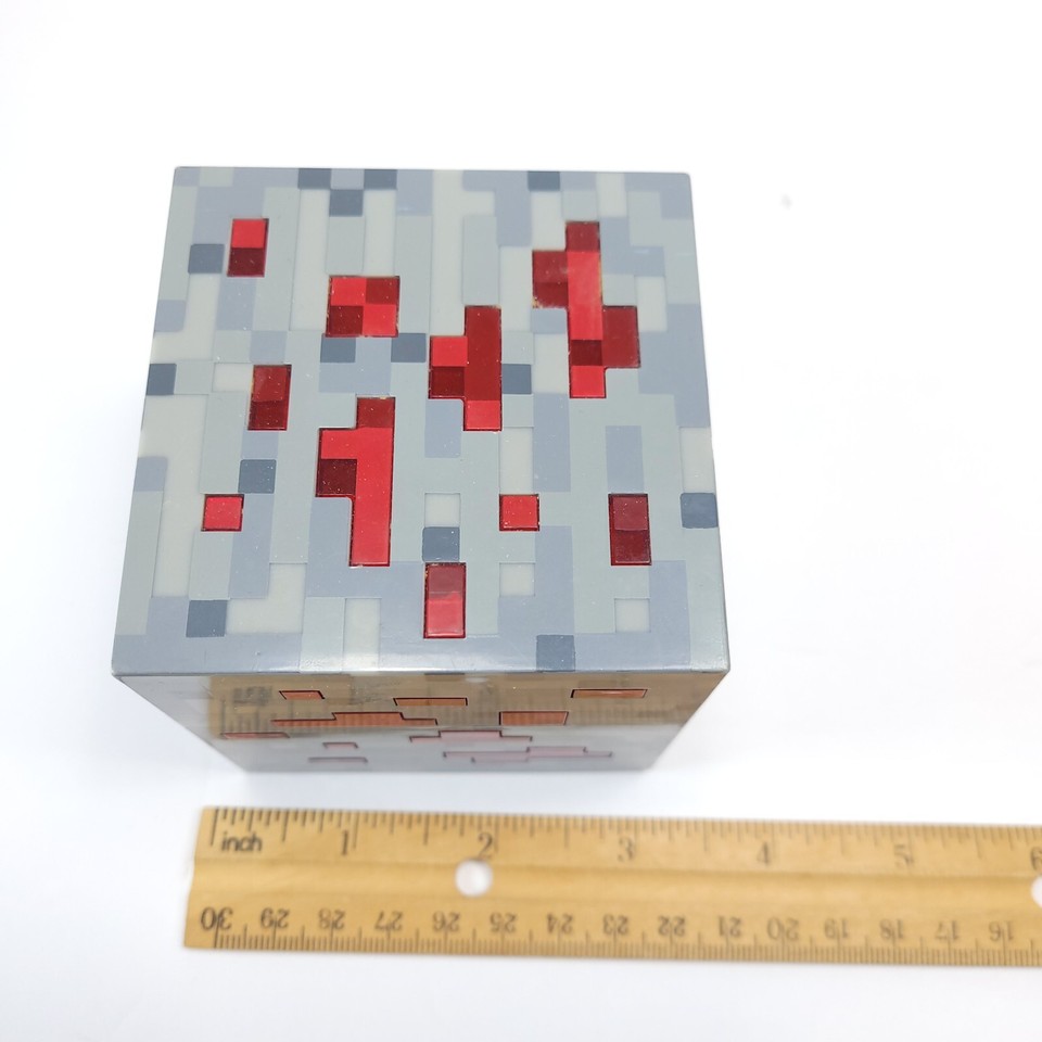 Minecraft Light Redstone Ore Nightlight 2012 ThinkGeek Touch Cube ...