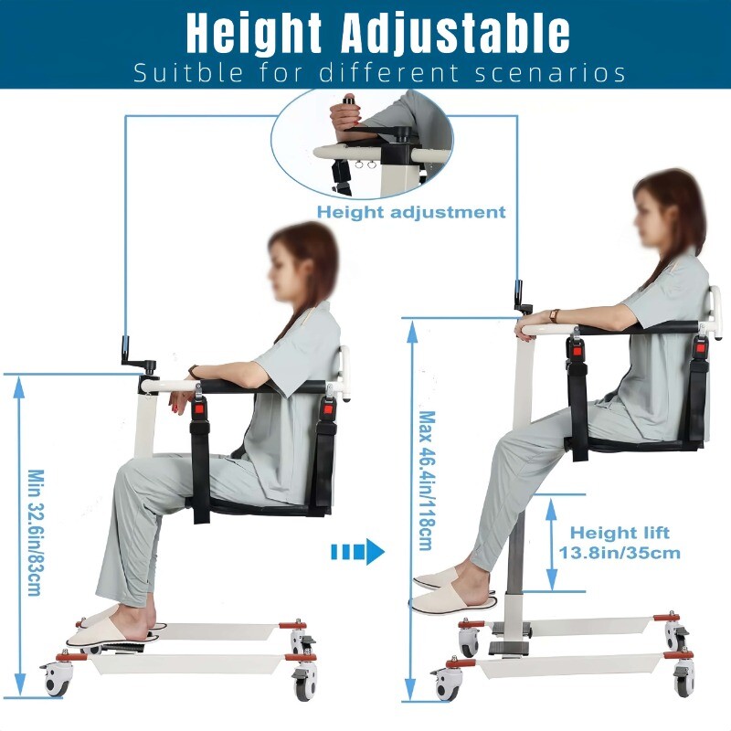 Patient Lift Transfer Chair Patient Lift Home Wheelchair Portable Car ...
