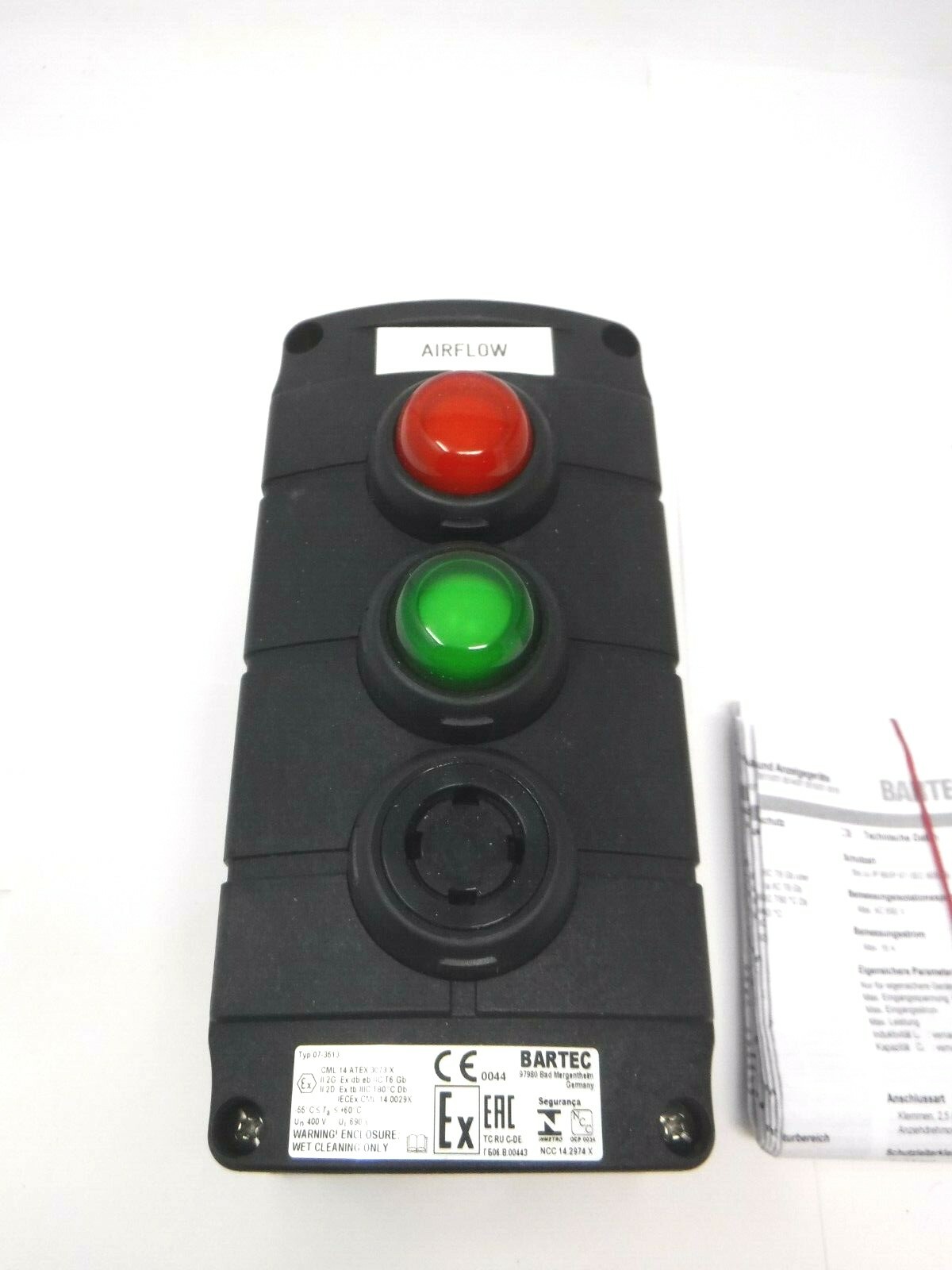 Bartec 07-3513 Push Button Control Station Three Gang ComEx for sale ...