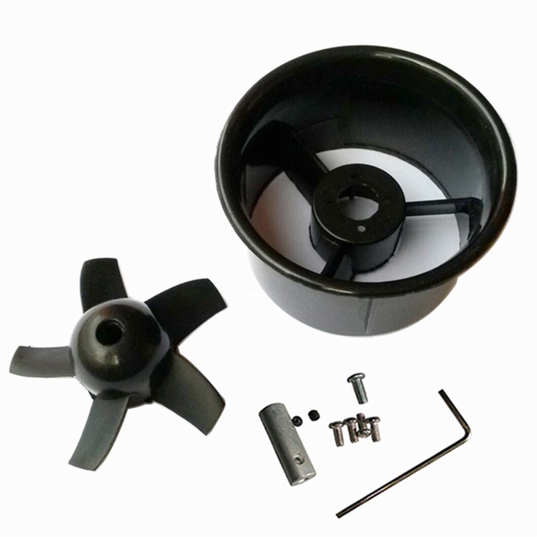 64mm Duct Fan Unit 5-Blade Propeller Kit Set for RC Ducted Fan EDF Jet ...
