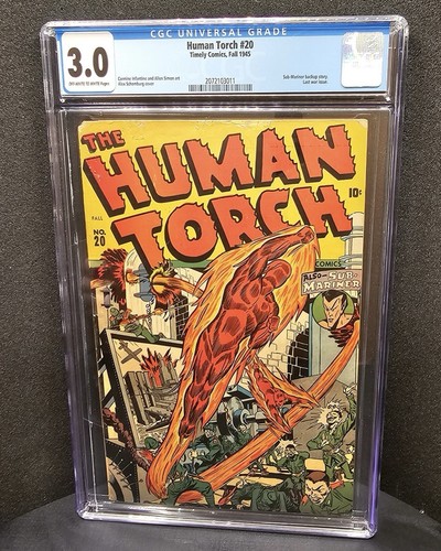 Human Torch Comics #20 CGC 3.0 1945 Final War Issue! | eBay