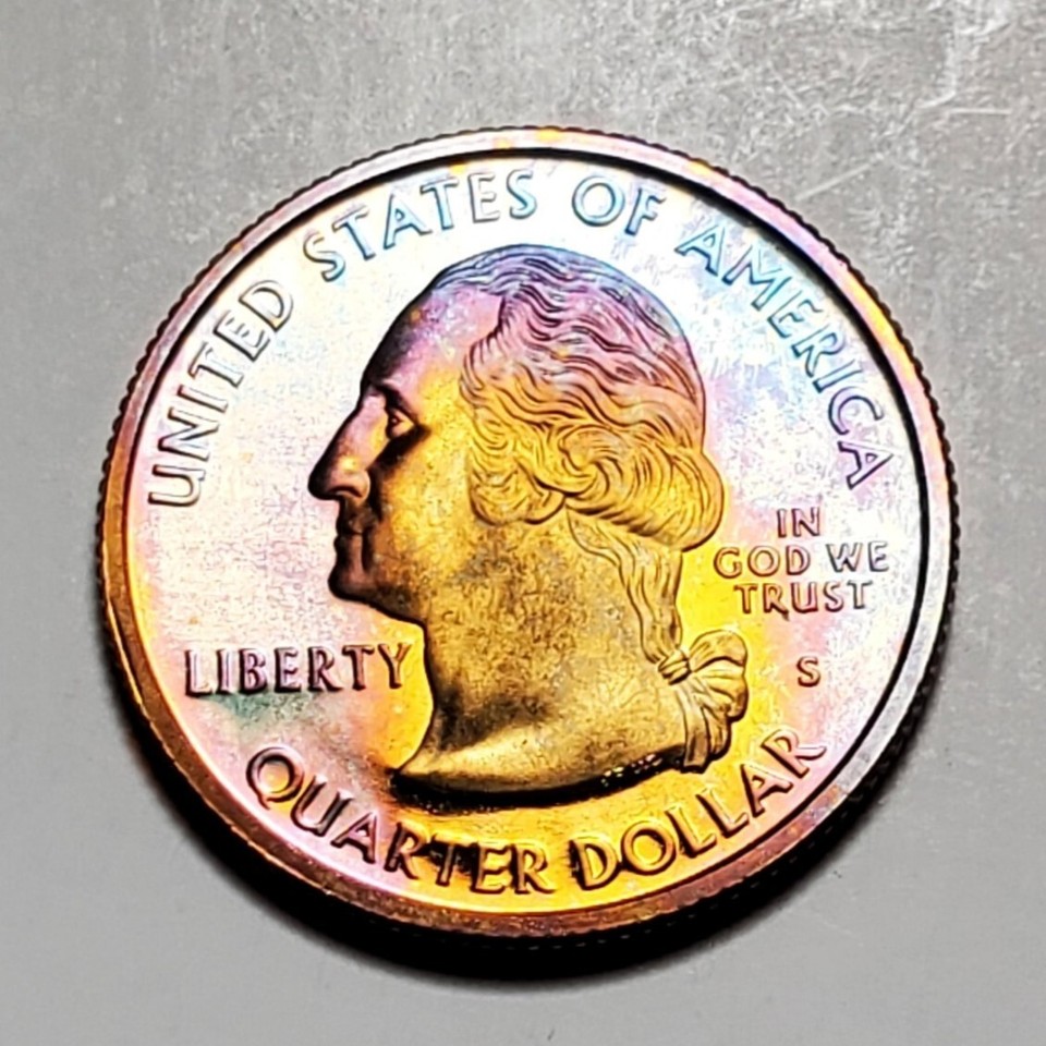 TONED 2004 S FLORIDA STATE QUARTER CLAD PROOF UNC #C7730 | eBay