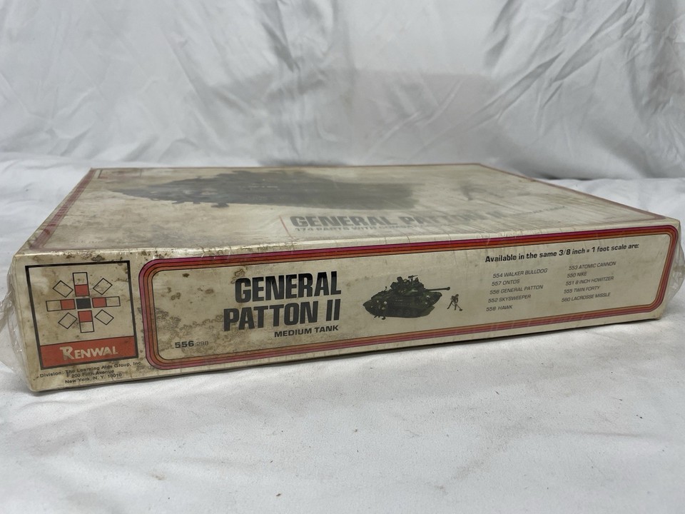 Renwal General Patton II Medium Tank Model Kit 556 (Sealed) | eBay