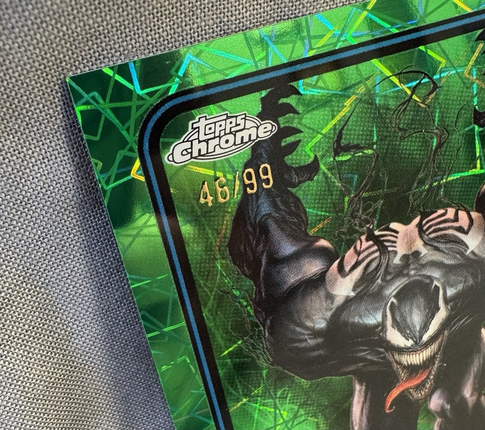 2025 Topps Chrome Marvel - Venom #149 Hulk Green Lazer Refractor /99 | eBay