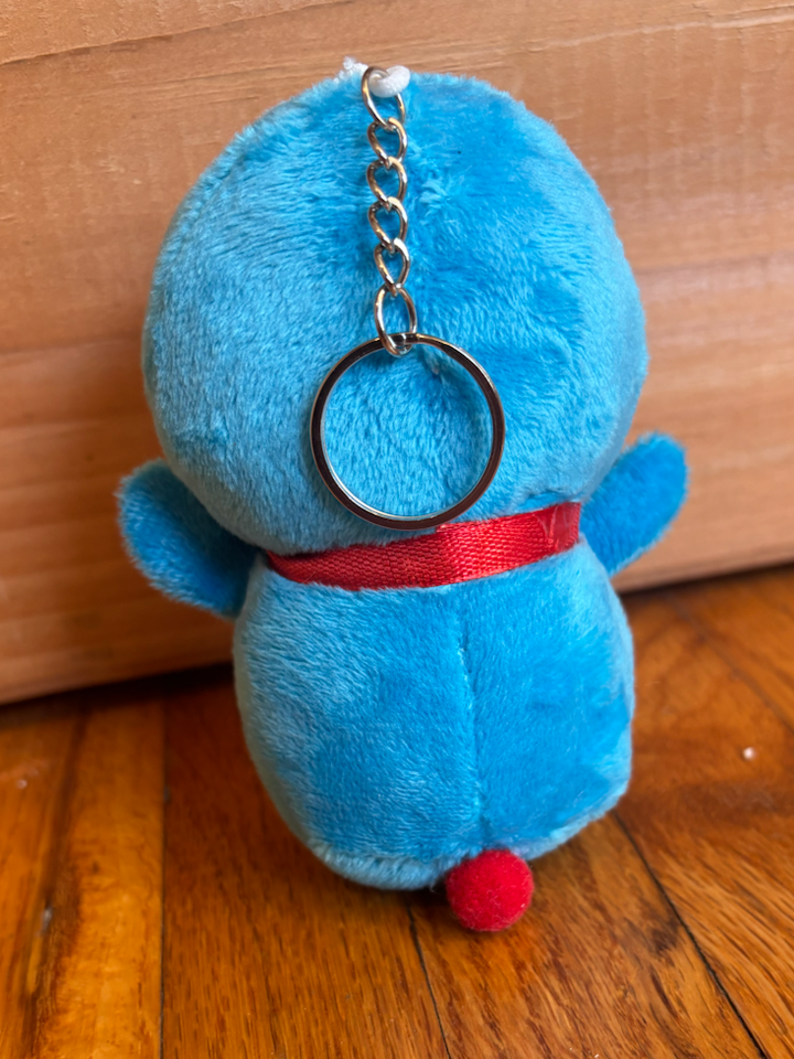 Blue Cat Anime Plush Toy – Small Winking Character with Red Nose and ...