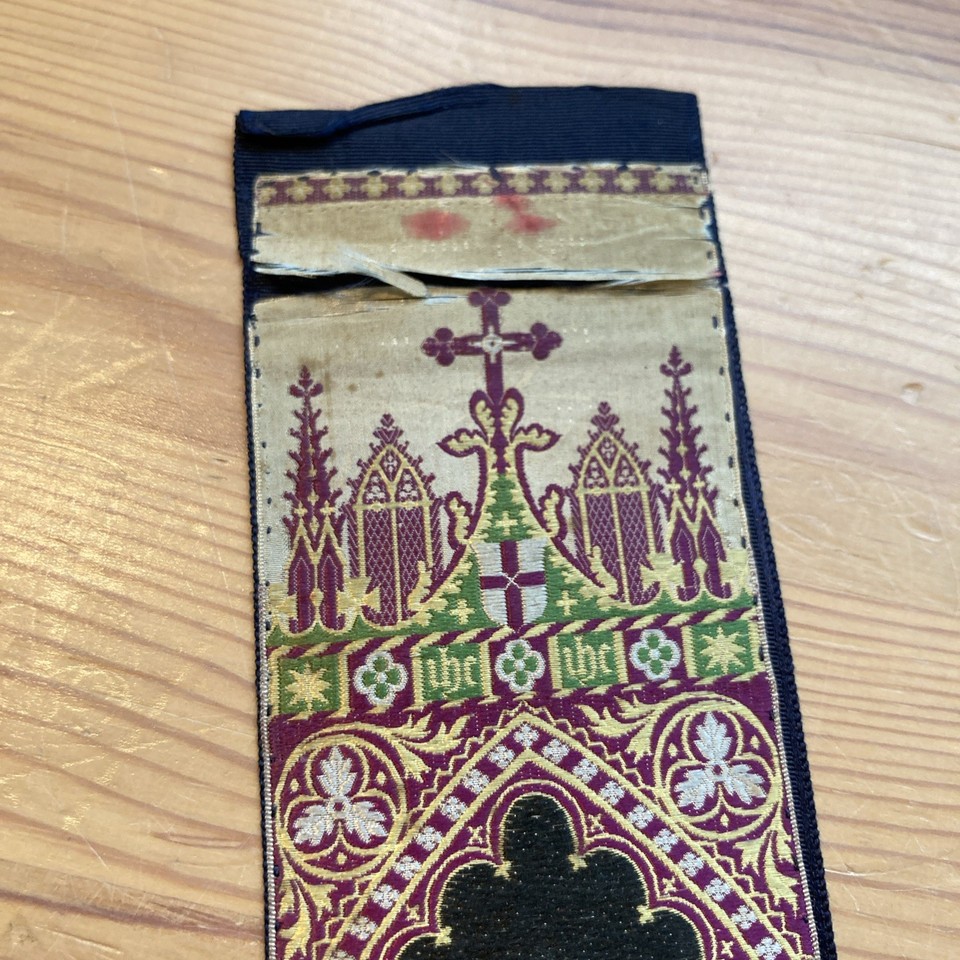 Victorian Stevengraph Bookmark “We Praise Thee O God” | eBay UK