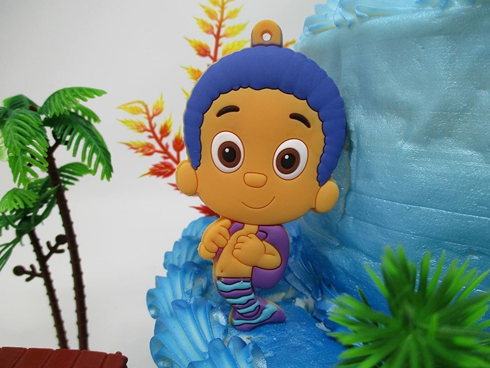 Bubble Guppies Deluxe Birthday Cake Topper Set Nonny, Goby, Mr. Grouper ...