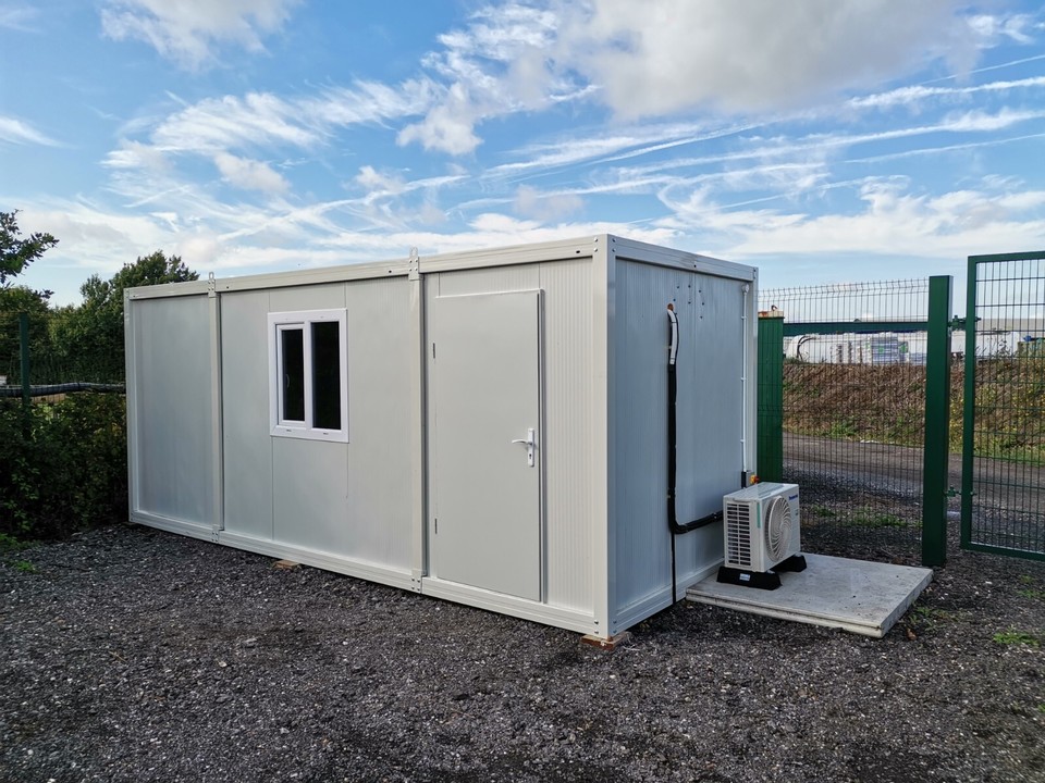 insulated modular office outbuilding garden room man cave pod gym dog ...