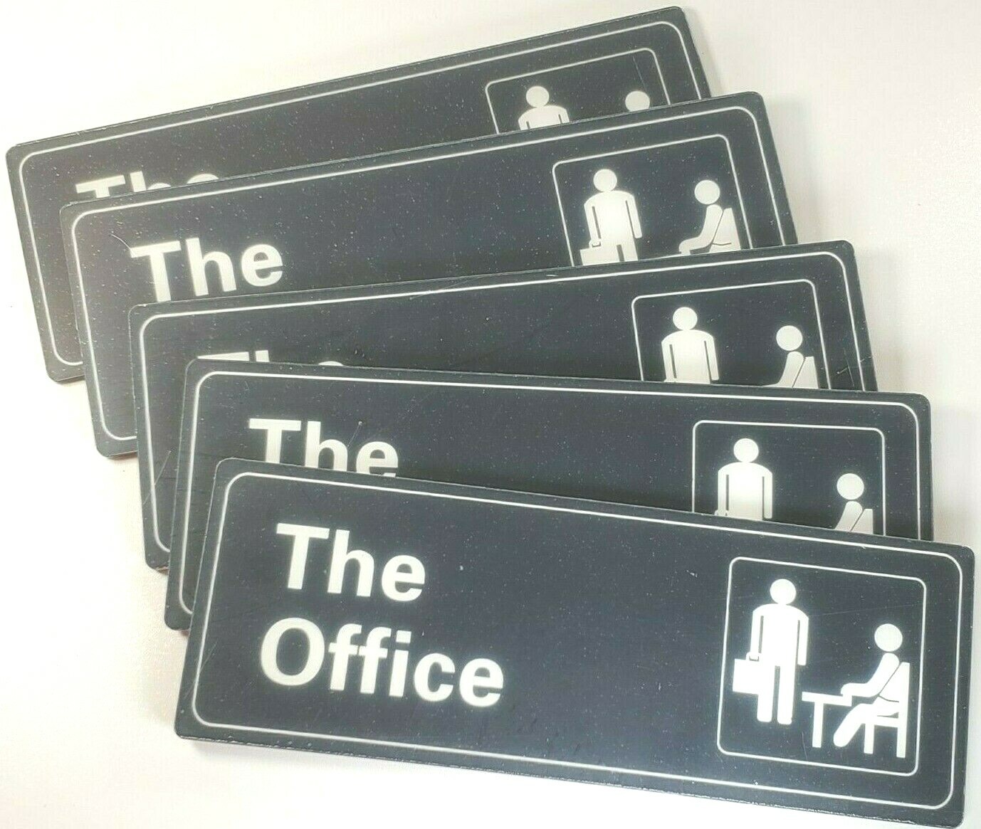 5 Pack - "The Office" Door Placard 9 x 3" Self-Stick Sign "THE OFFICE ...