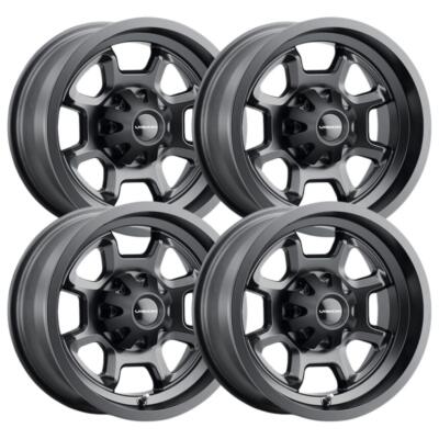 (Set-4) Vision ATV 415 Bomb 12x8 4x110 -10mm Matte Black Wheels Rims 12 ...