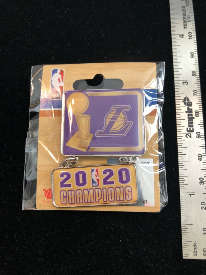 NEW Los Angeles Lakers 2020 NBA World Champions Dangler Pin (2 Piece ...