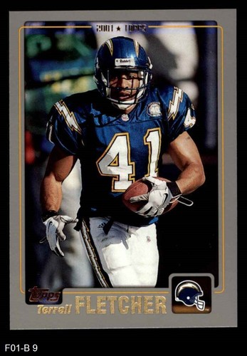 2001 Topps #9 Terrell Fletcher Chargers Wisconsin 8 - NM/MT | eBay