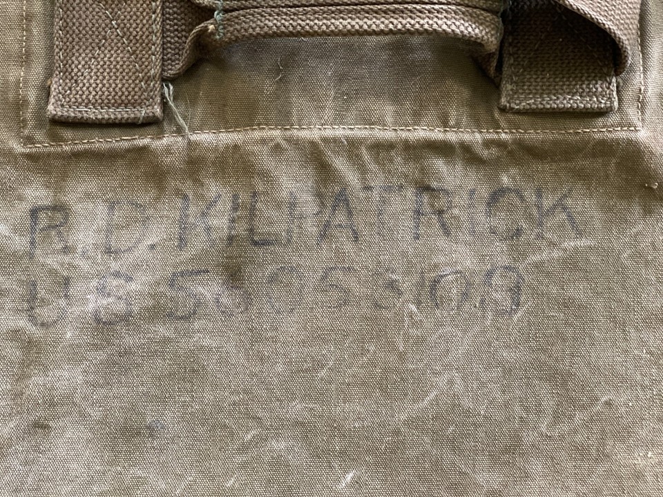 Vintage US Military Issue Top Load Canvas Duffle Bag Richard Kilpatrick ...