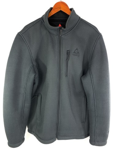 Gerry Full Zip Knit Ribbed Fleece Jacket Men’s XL | eBay