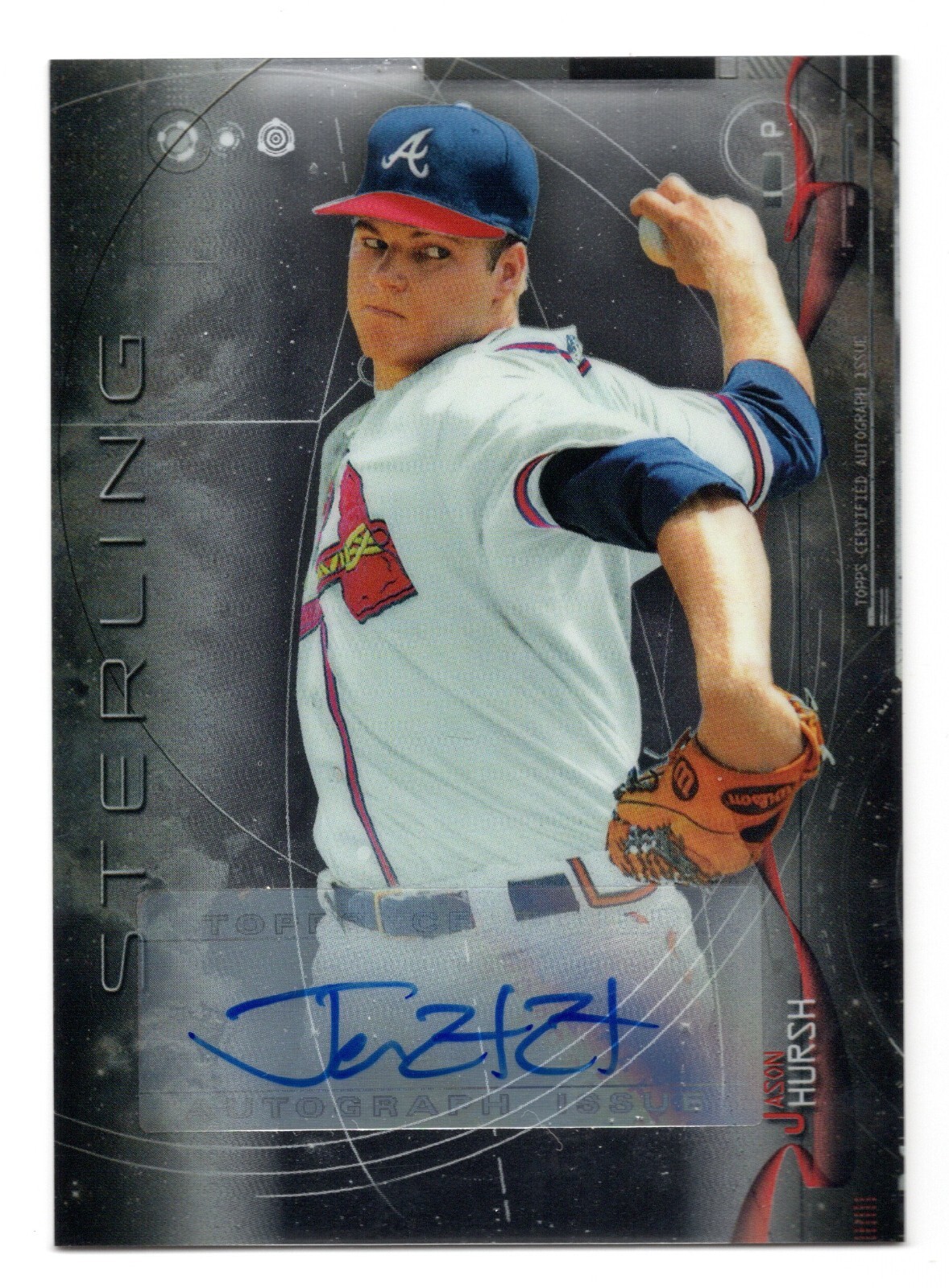 2014 Bowman Sterling Prospect Jason Hursh Autograph - # 1 Pick Atlanta ...