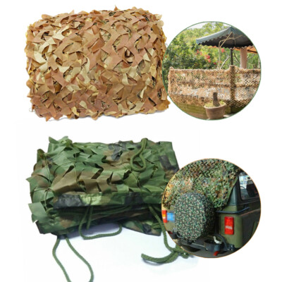 Military Camo Net Camouflage Netting Hunting Camping Army Woodland Hide ...