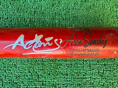 CHICAGO CUBS ADAN SANCHEZ GAME USED AUTOGRAPHED BASEBALL BAT | eBay