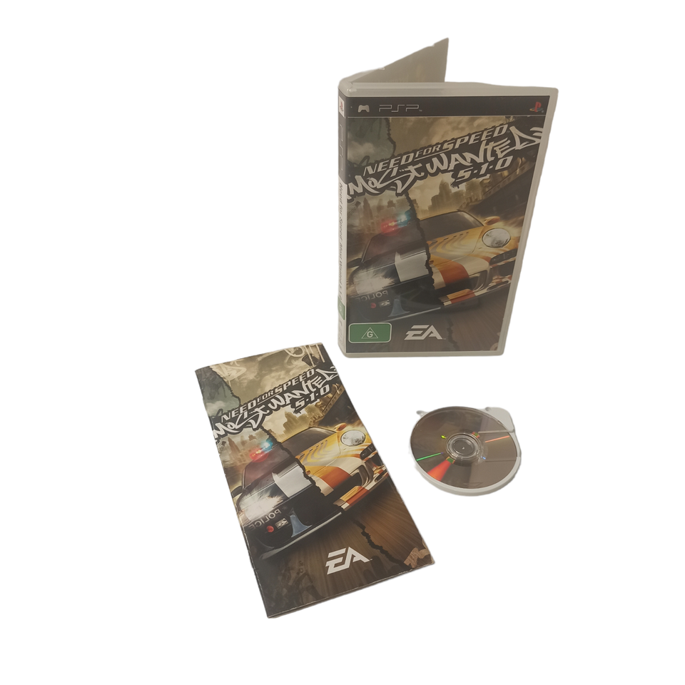Sony PlayStation Portable PSP Game Need for Speed Most Wanted 5.1.0 Car ...