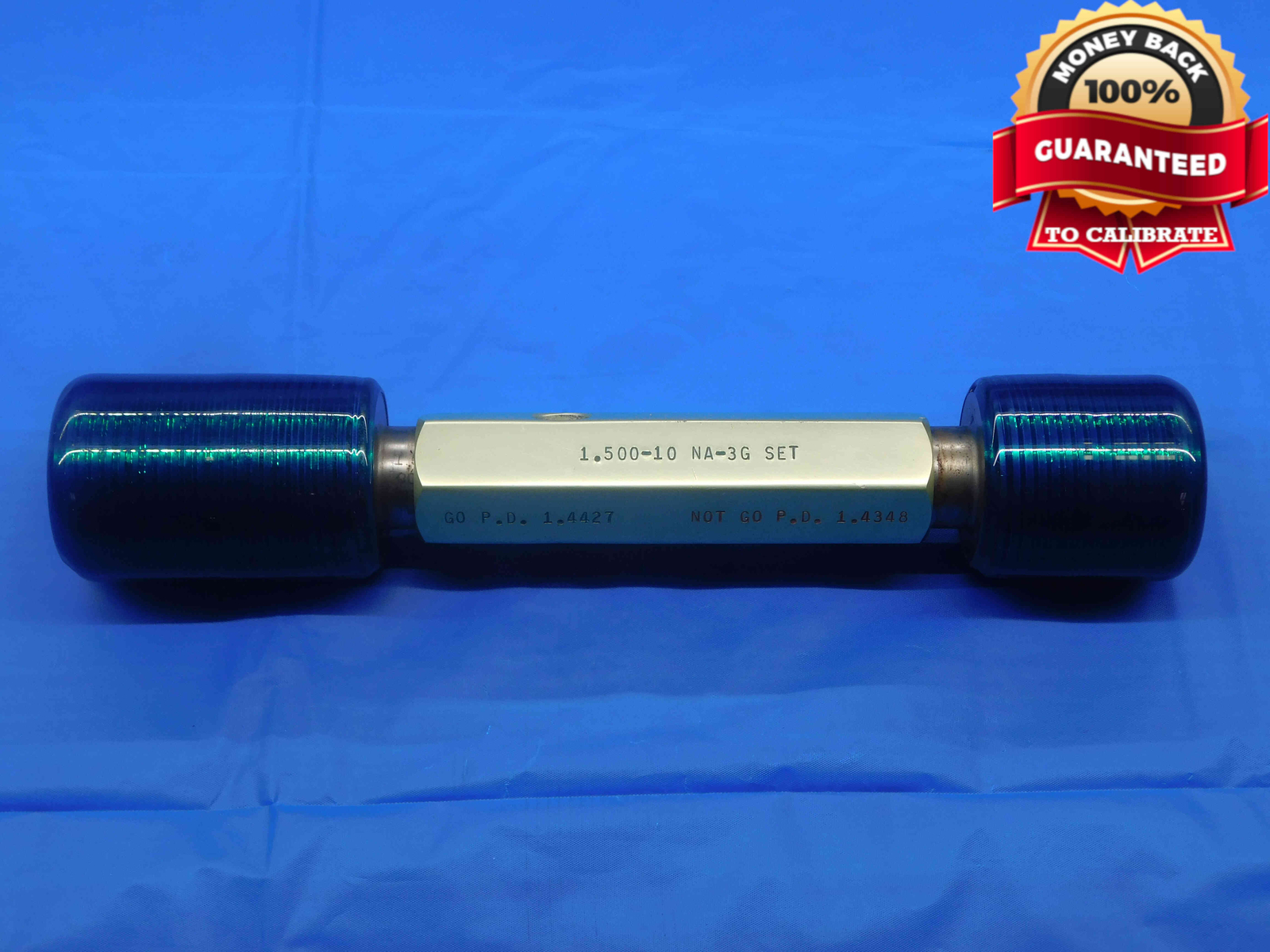 1 1/2 10 NA 3G ACME SET THREAD PLUG GAGE 1.5 GO NO GO P.D.'S = 1.4427 ...