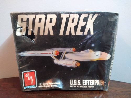 1989 AMT/ERTL 18" STAR TREK U.S.S. ENTERPRISE 1701 MODEL KIT 6676 | eBay