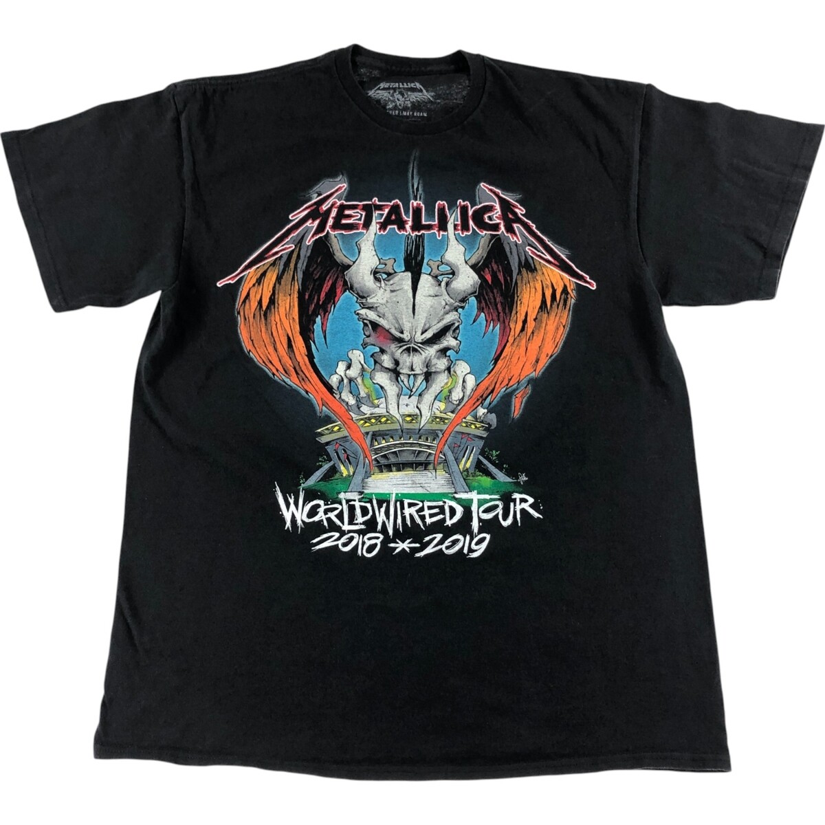 METALLICA Skull Pattern Band T-shirt, Band Tee, Men's… - Gem