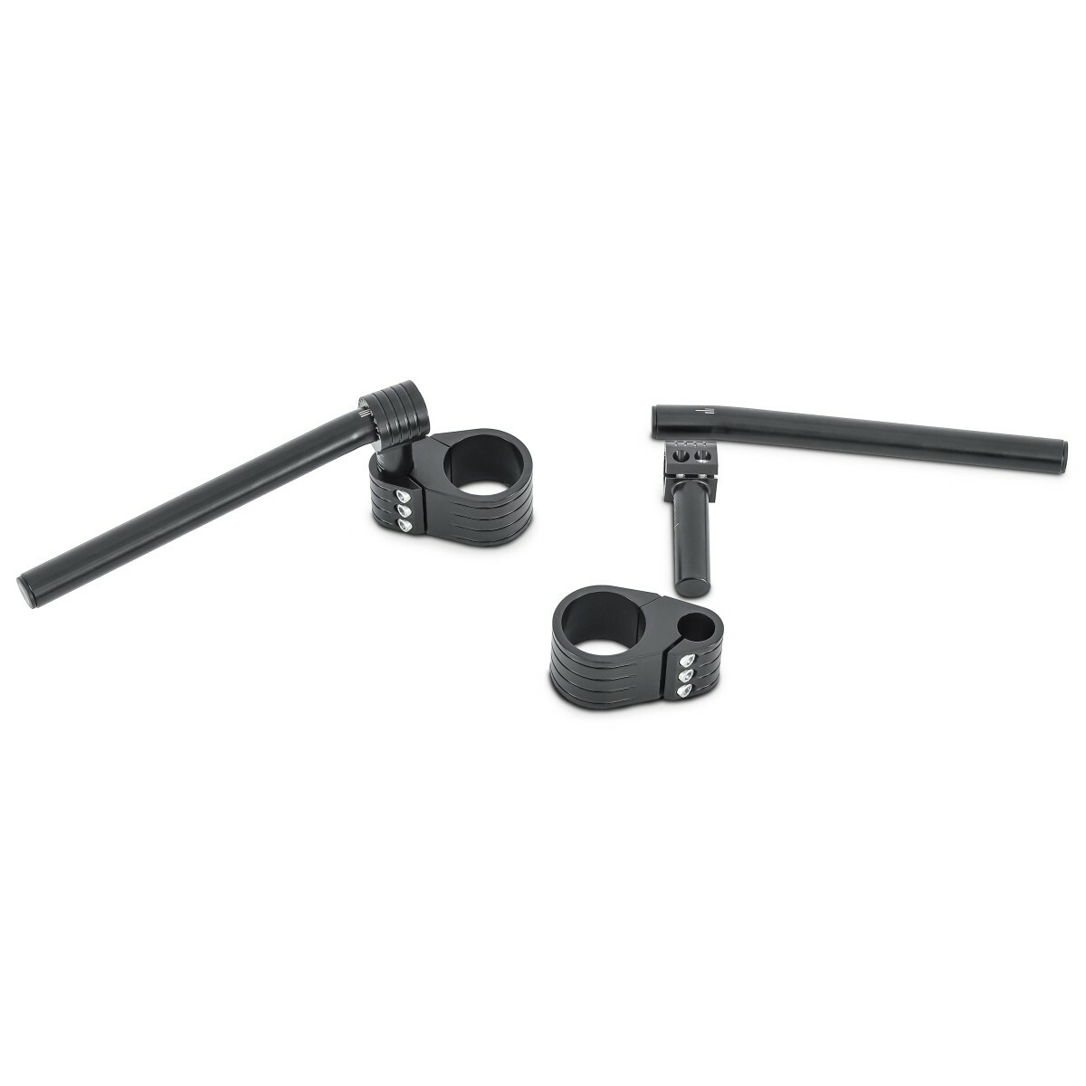 Motorcycle Clip On Handlebars with riser for 50mm forks Zaddox Vario ...