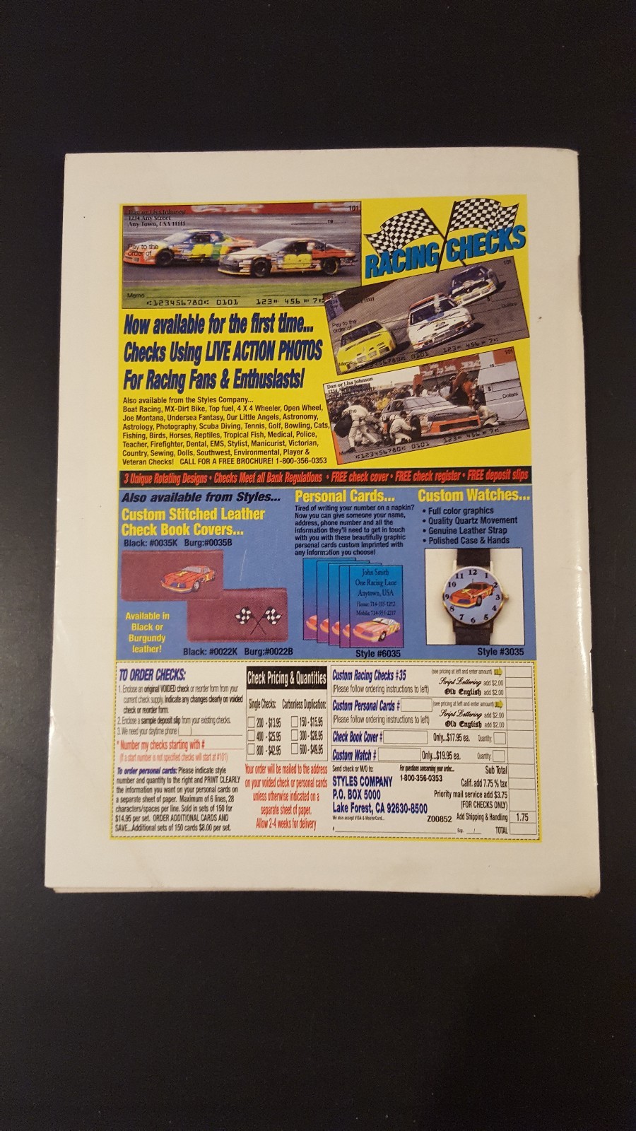Vintage 1996 Auto Racing Digest Jeff Gordon Cover | eBay