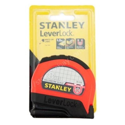 STANLEY LeverLock 8M Metric Tape Measure With Automatic Blade Lock 30 ...