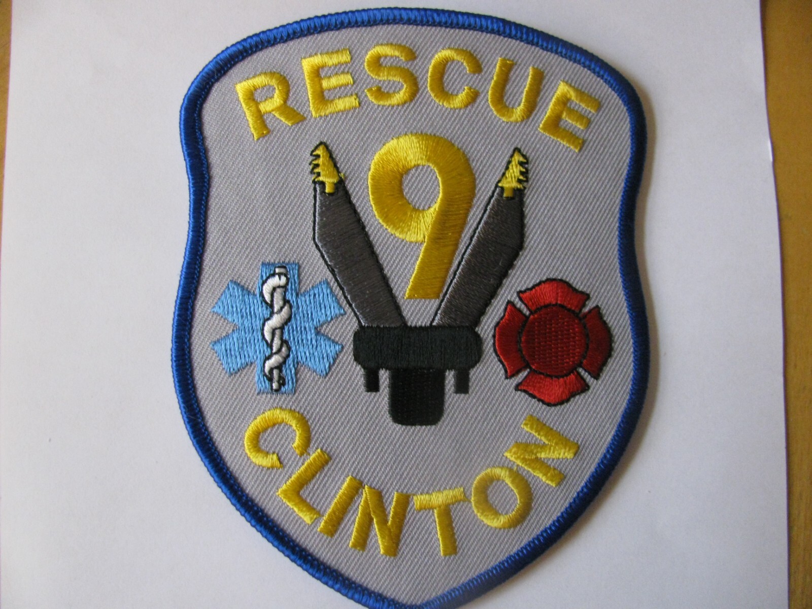 CONNECTICUT CT - Clinton EMT Fire Rescue Dept Patch Iron On 3.5” Rare ...