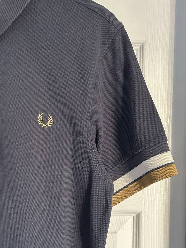 Fred Perry Men’s Polo Shirt: Pewter Grey Size M/L VGC FREE POSTAGE ...