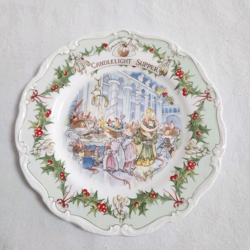 Vintage Royal Doulton Brambly Hedge Candlelight Supper Plate Midwinter ...