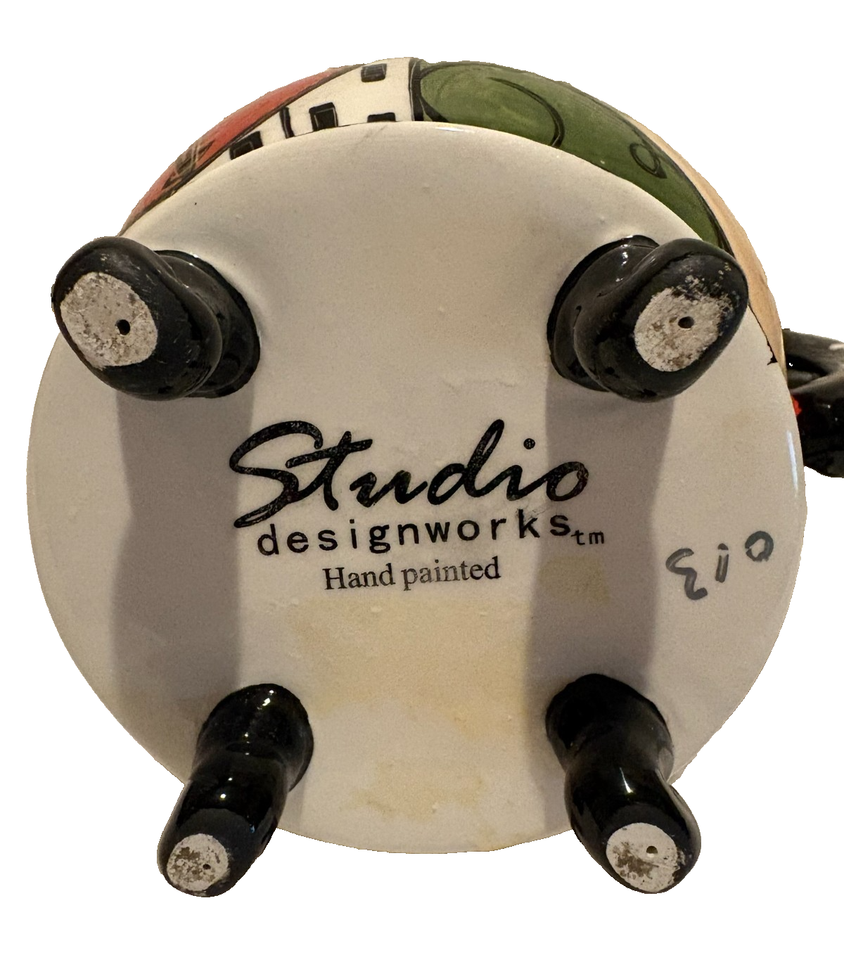 Studio Designworks Colorful Pitcher Musical Instruments Theme 10"h Hand ...