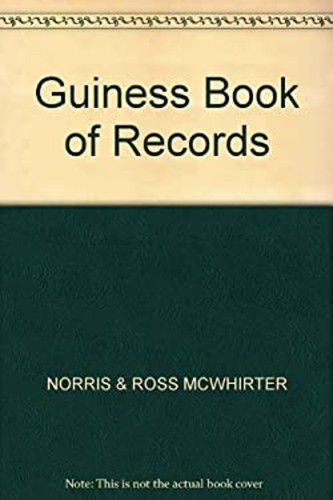 Le Livre Des Records Guinness Norris Dewar, McWhirter, Alan Ross M ...