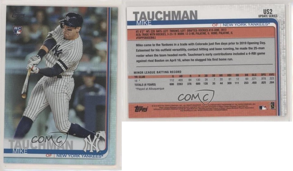 2019 Topps Update Rainbow Foil Mike Tauchman #US2 0c6 | eBay UK