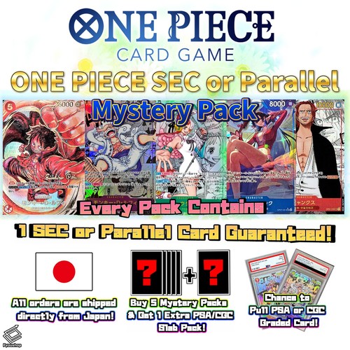 ONE PIECE Card Game Mystery Pack – SEC/Parallel Guaranteed – PSA/CGC ...