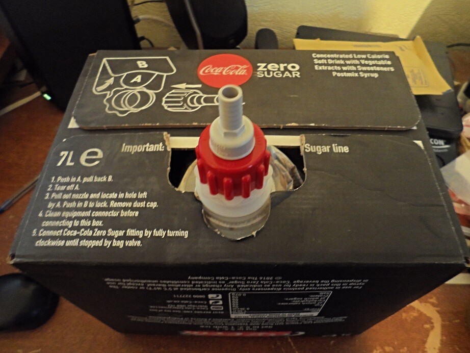 Coca-Cola Bag in Box Connector 3/8" Barb CC-BIB. Post Mix Syrup ...
