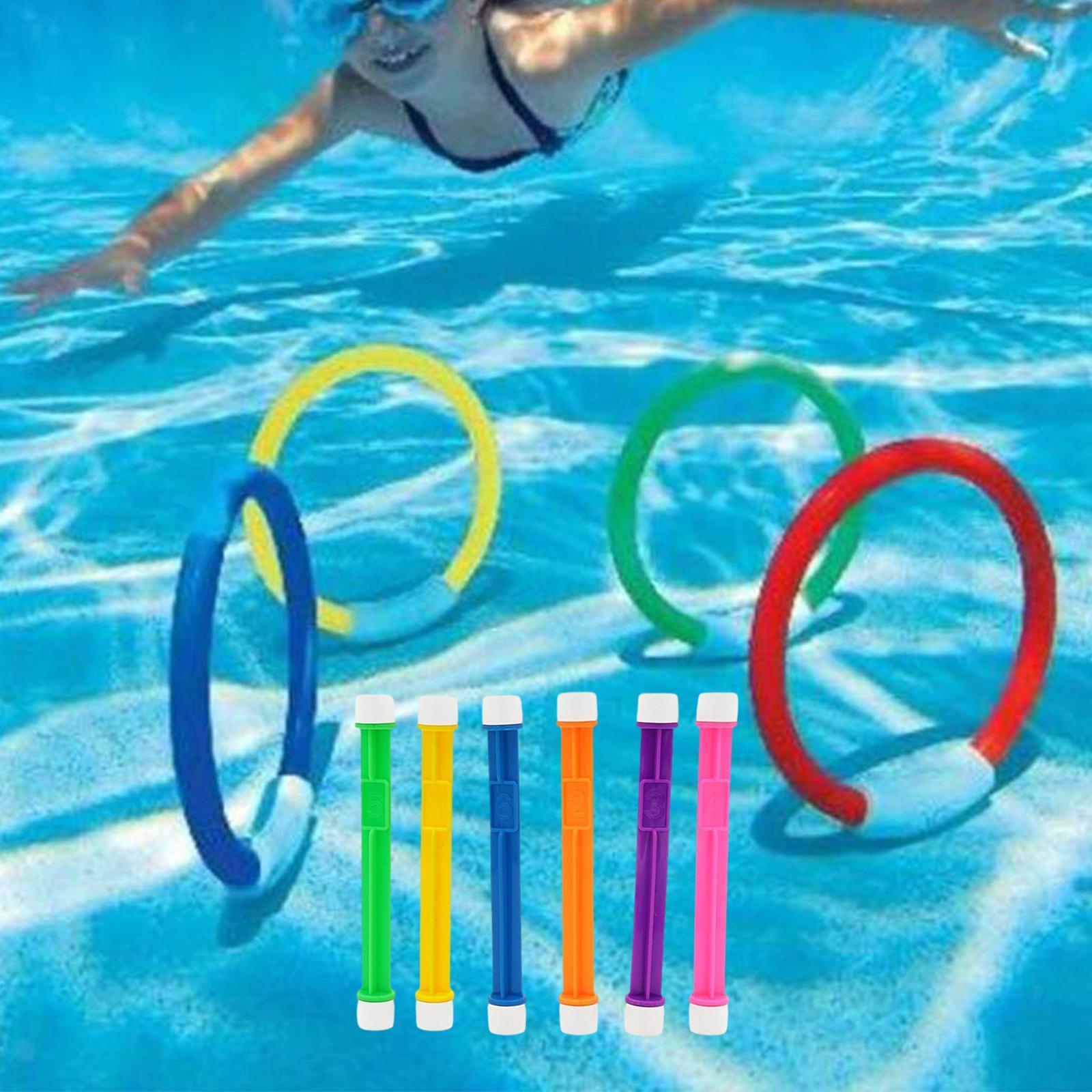 10x Diving Toys Fun Summer Sinker Set Pool Dive Rings Set for Games | eBay