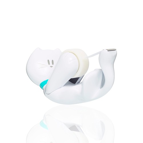 Scotch Cat Tape Dispenser with 1 Roll of Scotch Magic Tape - Holds Tape ...