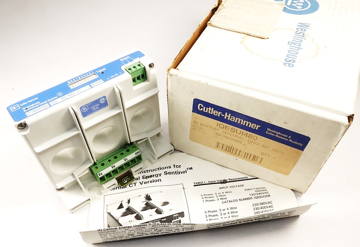 Eaton IQESUI480 3D52825G03 Cutler Hammer IQ Energy Power Sentinel NEW ...