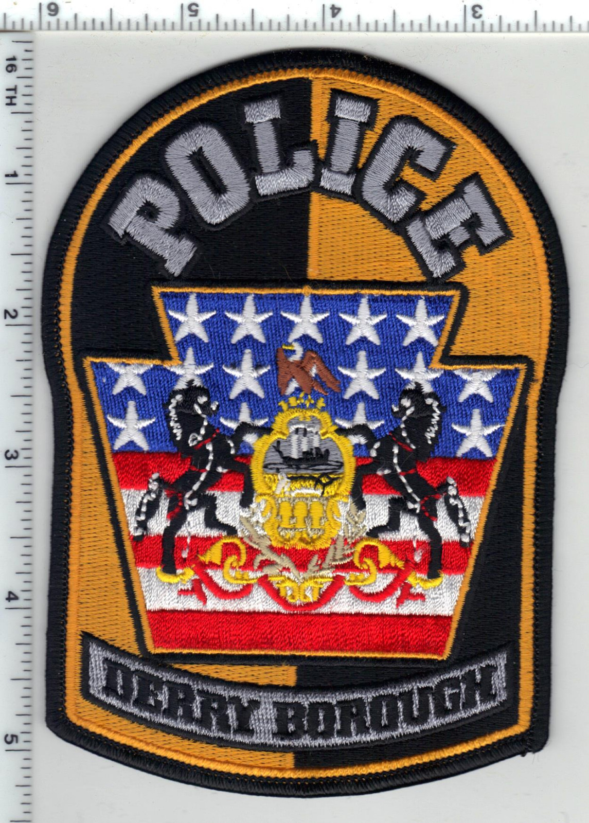 Derry Borough Police (Pennsylvania) 4th Issue Shoulder Patch | eBay