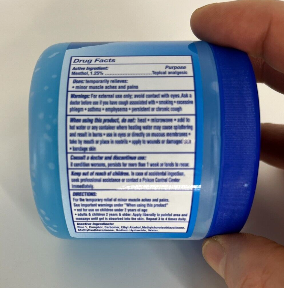 Arctic Ice 4x LOT: Analgesic Relieving Gel: Menthol Cooling Back Pain ...